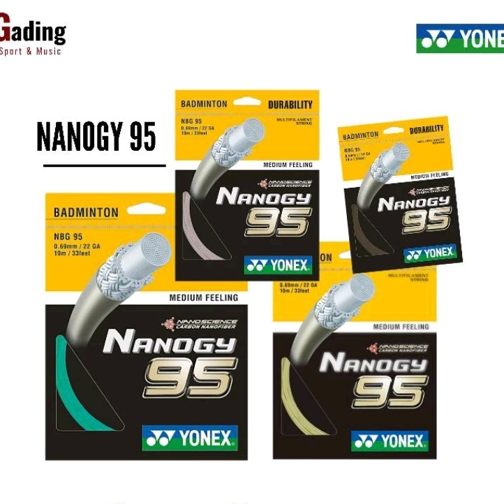 Jual Senar Raket Badminton Yonex Nanogy 95 / String Raket Bulutangkis ...
