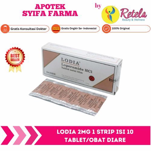 Jual LODIA 2MG 1 STRIP ISI 10 TABLET/OBAT DIARE | Shopee Indonesia