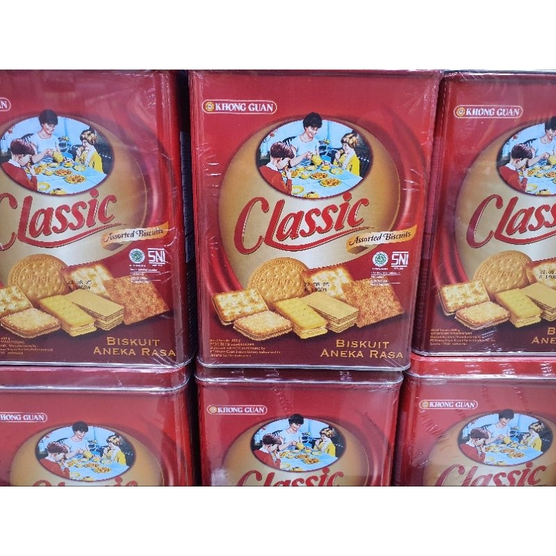 Jual Khongguan Assorted biscuits Classic 600gr Expired 22 Agustus 2025 ...