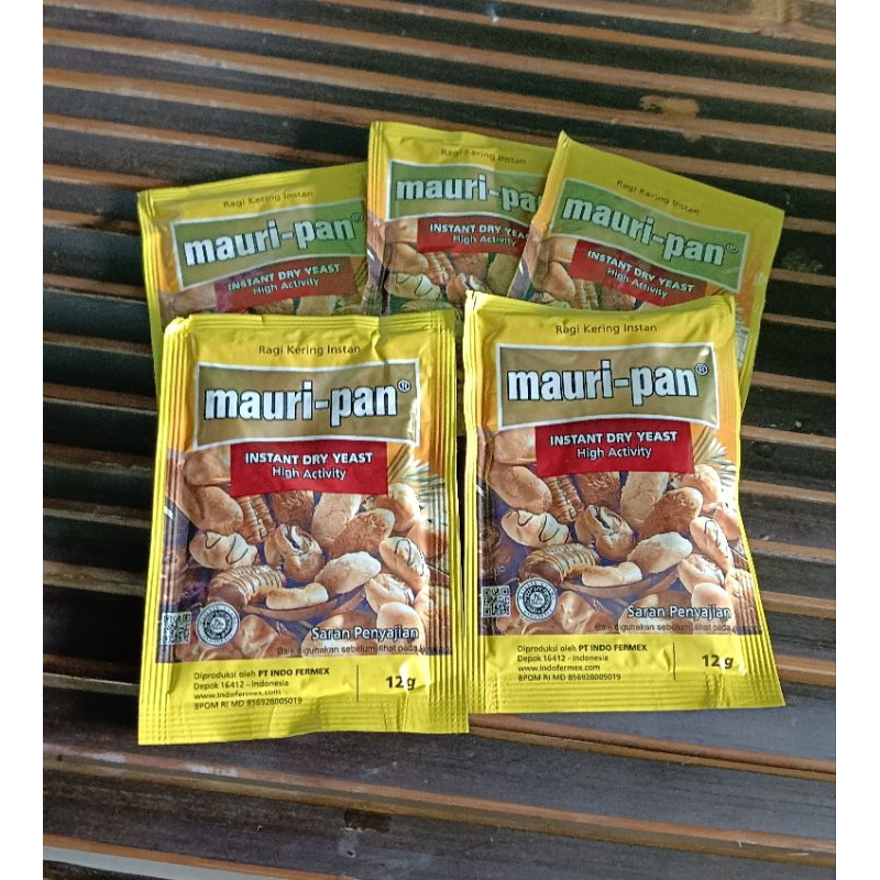 Jual Mauri-Pan Instant dry yeast High Activity12g 5pcs | Shopee Indonesia