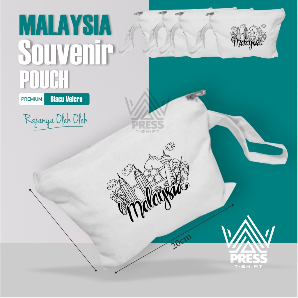 Jual Souvenir Tas Dompet Pouch oleh oleh khas Malaysia Kuala lumpur ...