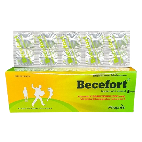 Jual BECEFORT 10 TABLET MULTIVITAMIN SUPLEMEN UNTUK MEMBANTU MEMELIHARA ...