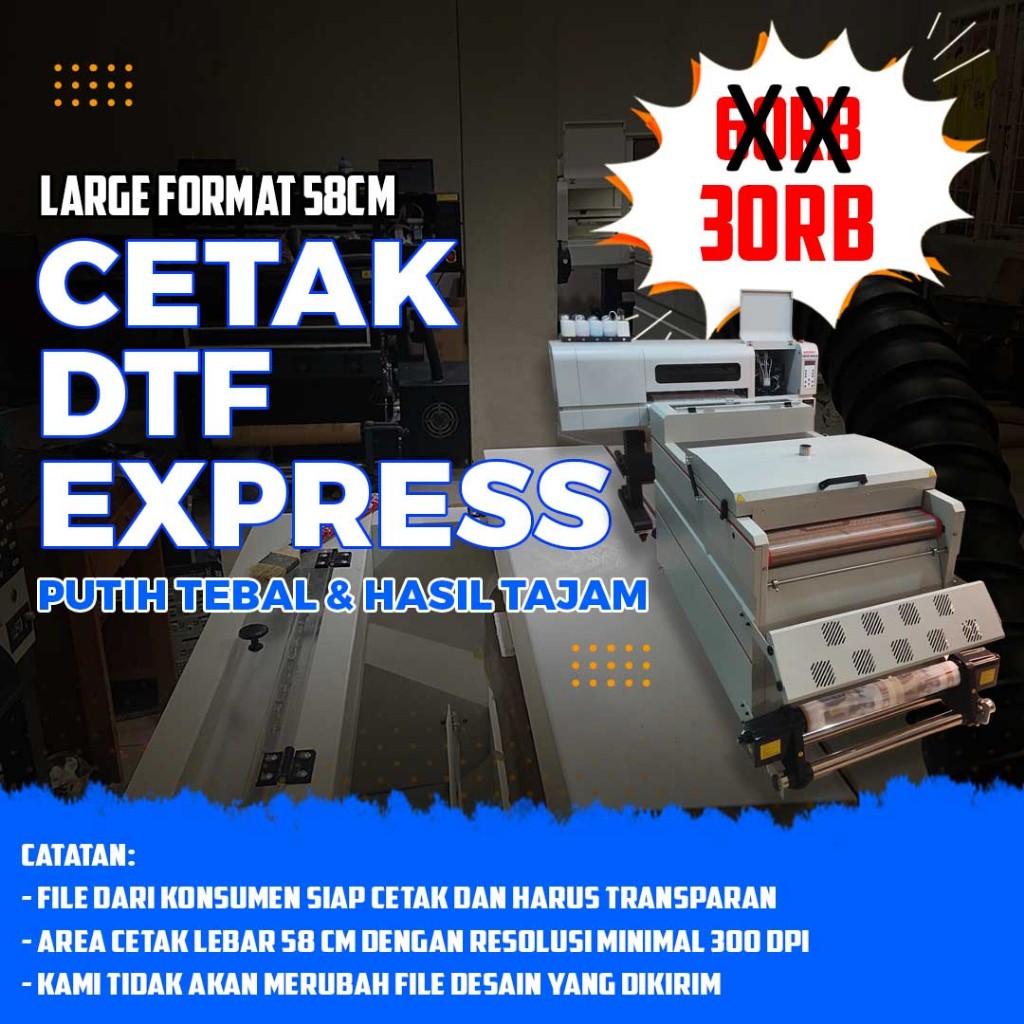 Jual PRINT SABLON CETAK DTF EXPRESS METERAN SUDAH SIAP PRESS KUALITAS TERBAIK PROSES CEPAT ...