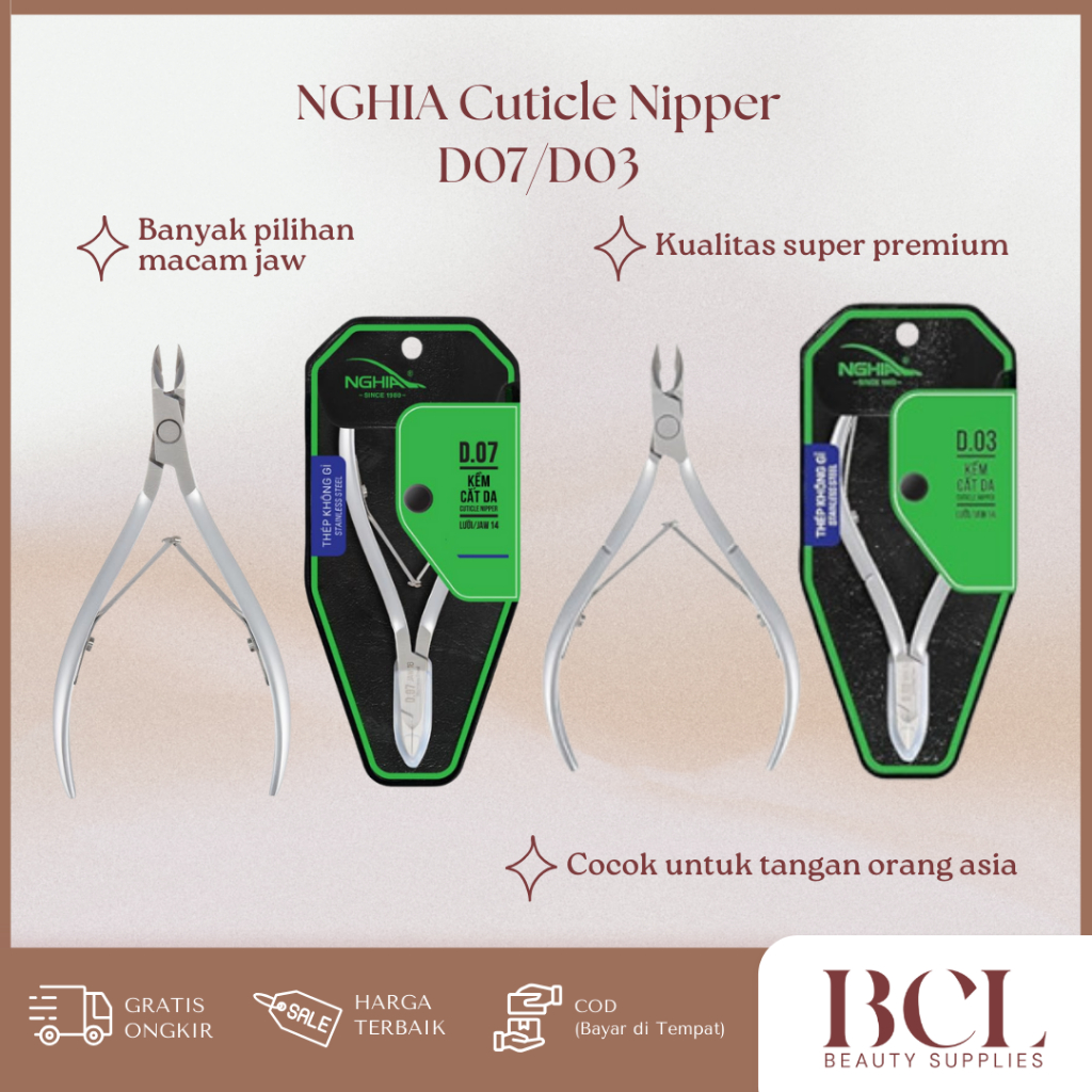 Jual NGHIA - Nipper D-03 dan D-07 Jaw 14 | Jaw 12 SUPER SHARP!! Cuticle ...