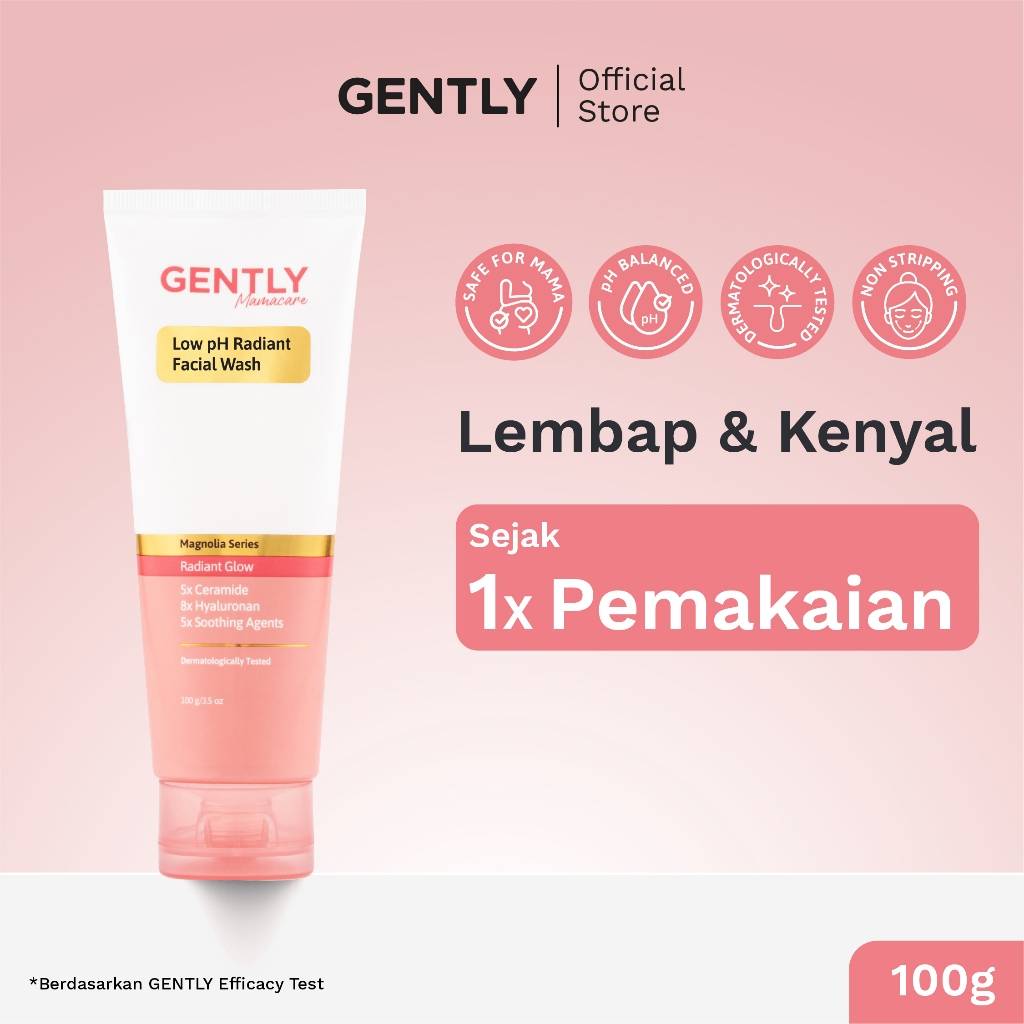 Jual GENTLY Mamacare Low pH Radiant Facial Wash | Rainbow Algae + 11x ...