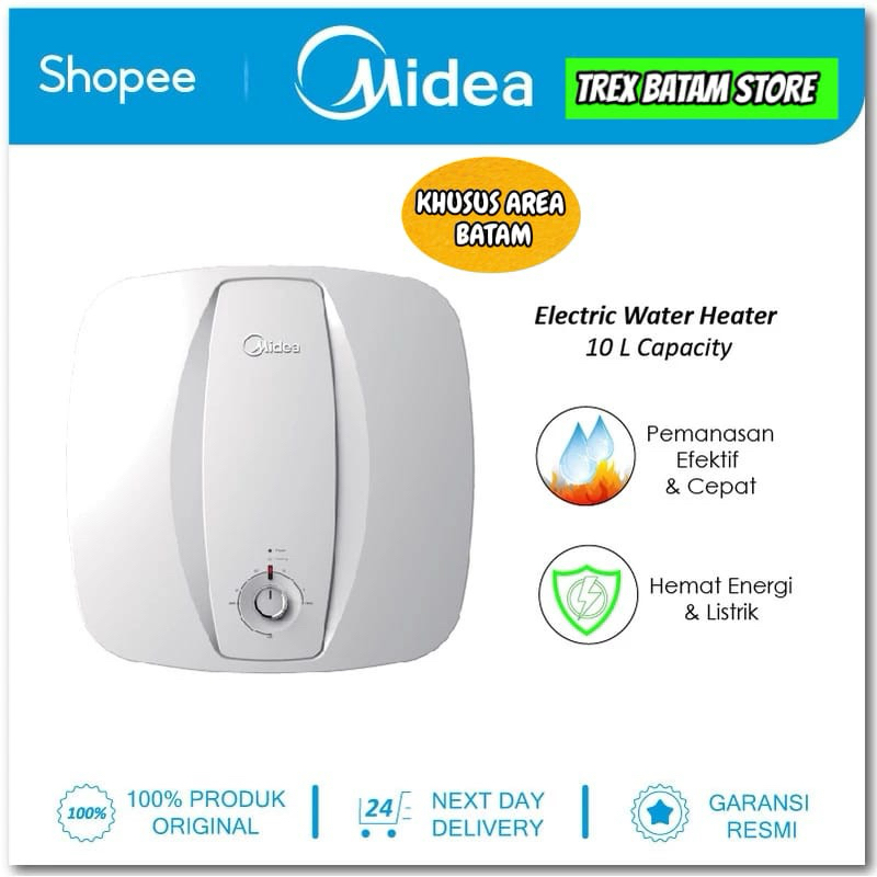Jual MIDEA ELECTRIC WATER HEATER 10 L 20 30 LITER 02VA SERIES [ BATAM ] | Shopee Indonesia