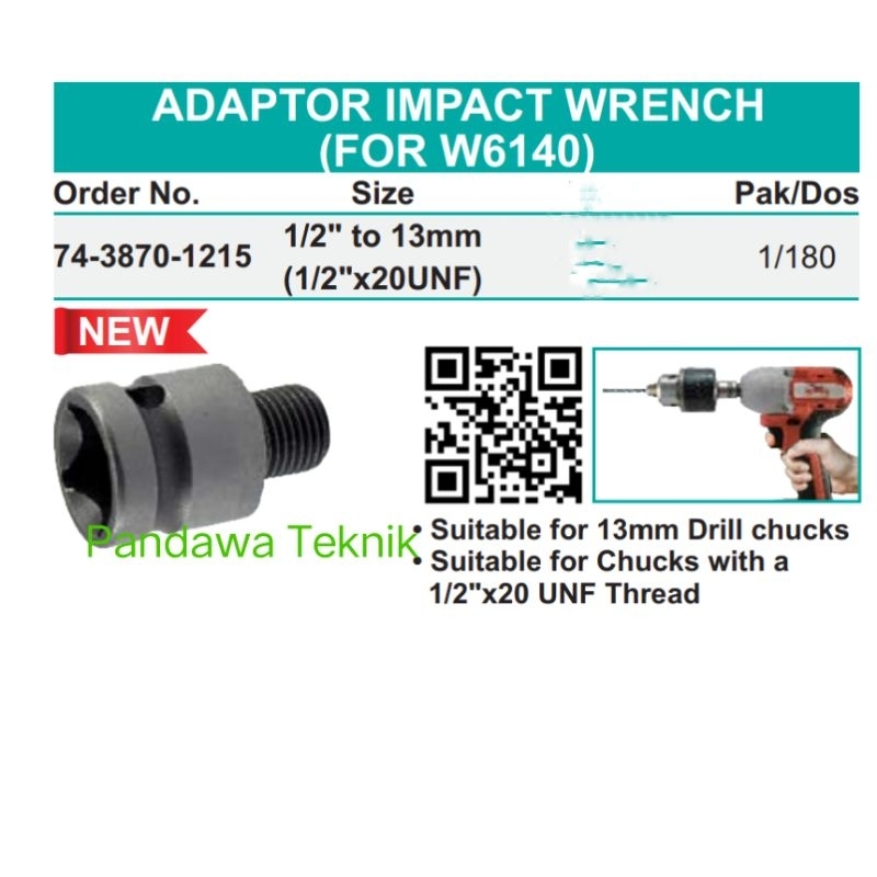 Jual Adaptor bor untuk impact batrrei | Shopee Indonesia
