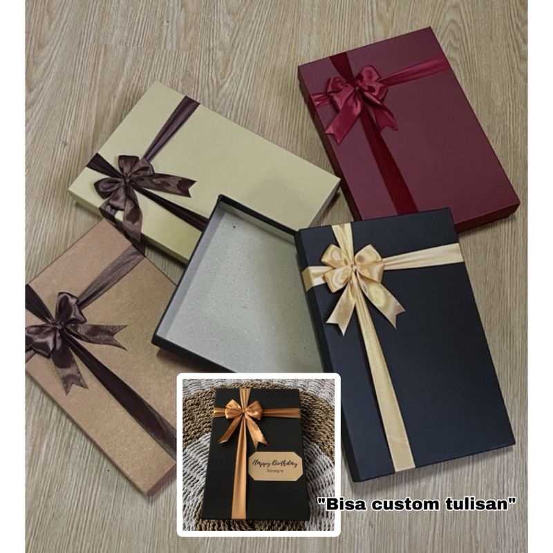 Jual [20x30x4 cm] Box Kado Pita (Giftbox/Kotak kado) | Shopee Indonesia