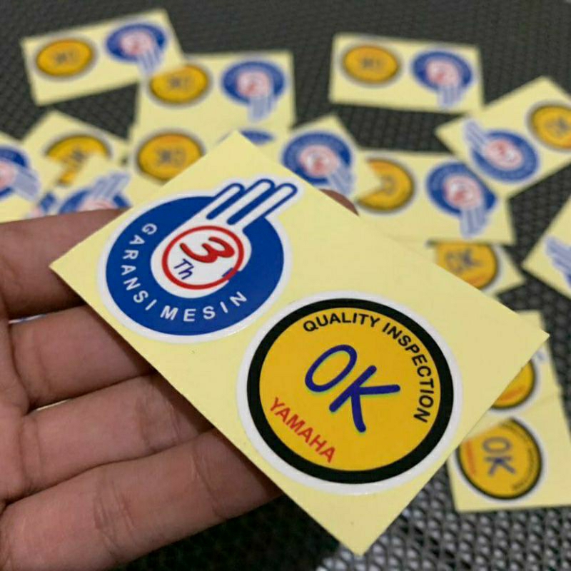 Jual sticker garansi yamaha sticker garansi mesin yamaha 3th | Shopee ...