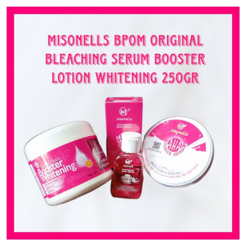 Jual (READY) PAKET MISONELLS BLEACHING BADAN SERUM BODY LOTION BOOSTER ...