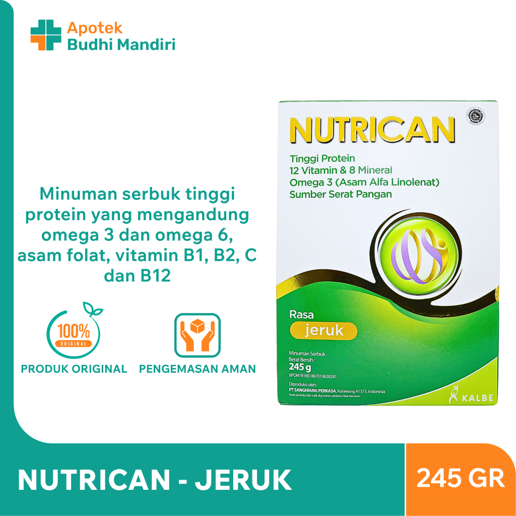 Jual Nutrican Jeruk 245g - Mencukupi Kebutuhan Kalori, Protein & Gizi | Shopee Indonesia