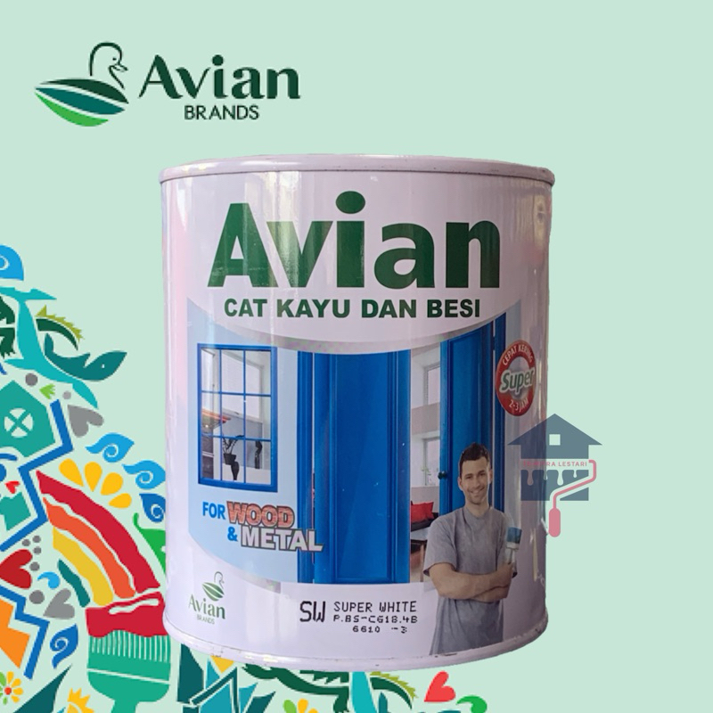 Jual AVIAN 1L CAT KAYU BESI | AVIAN CAT MINYAK 1KG | Shopee Indonesia
