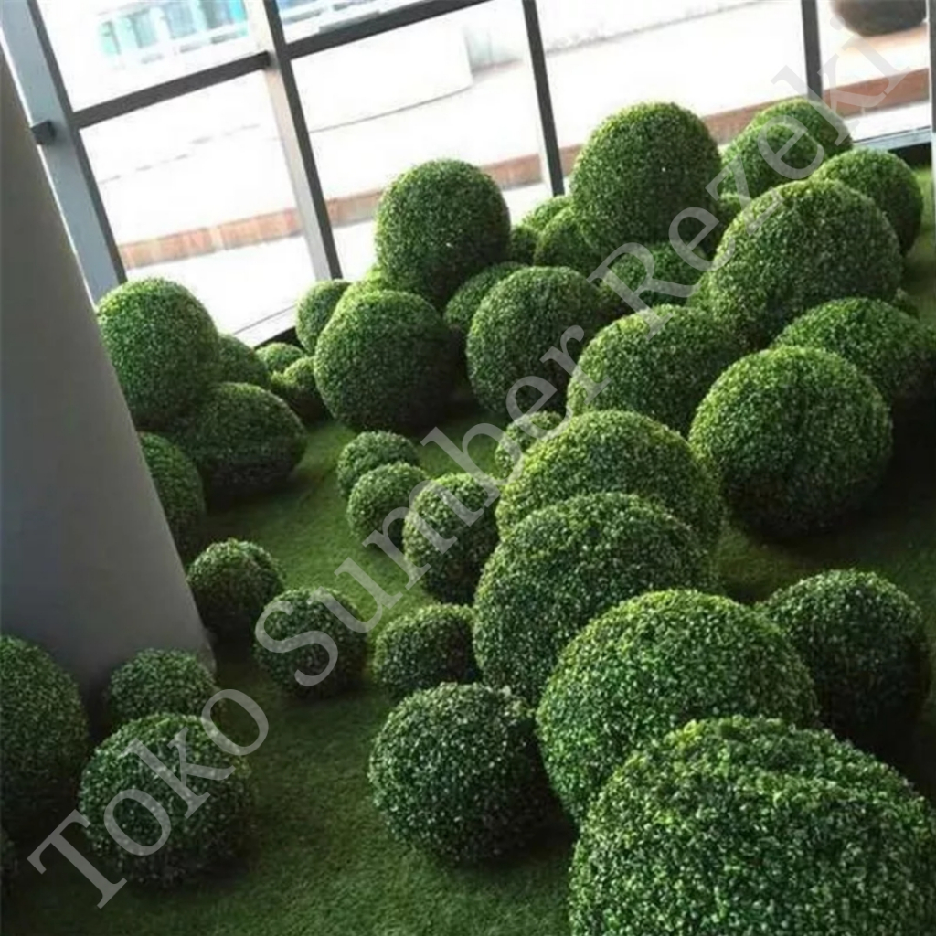 Jual Bola Rumput Palsu Artificial Gantung Big Grass Tanaman Plastik ...