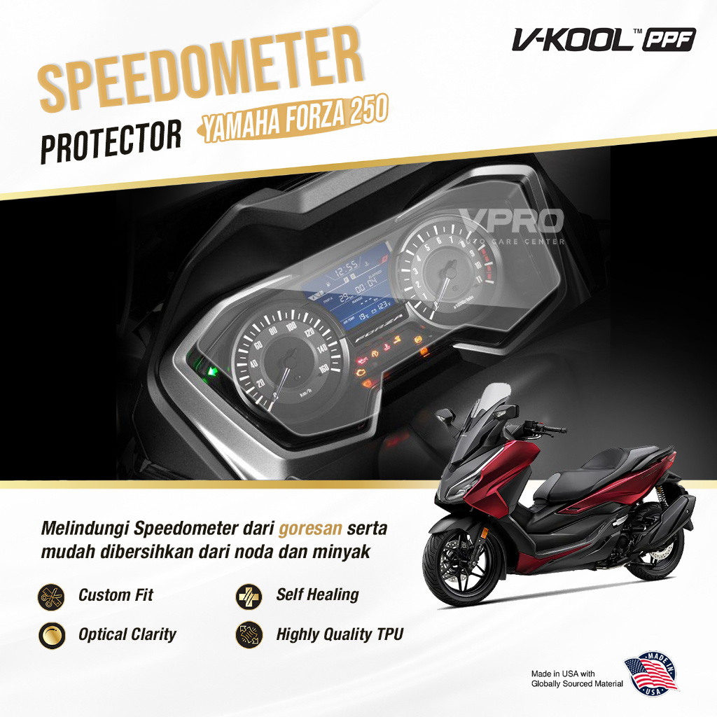 Jual VKOOL PPF Speedometer Motor Honda Forza 250 | Anti Gores Motor ...