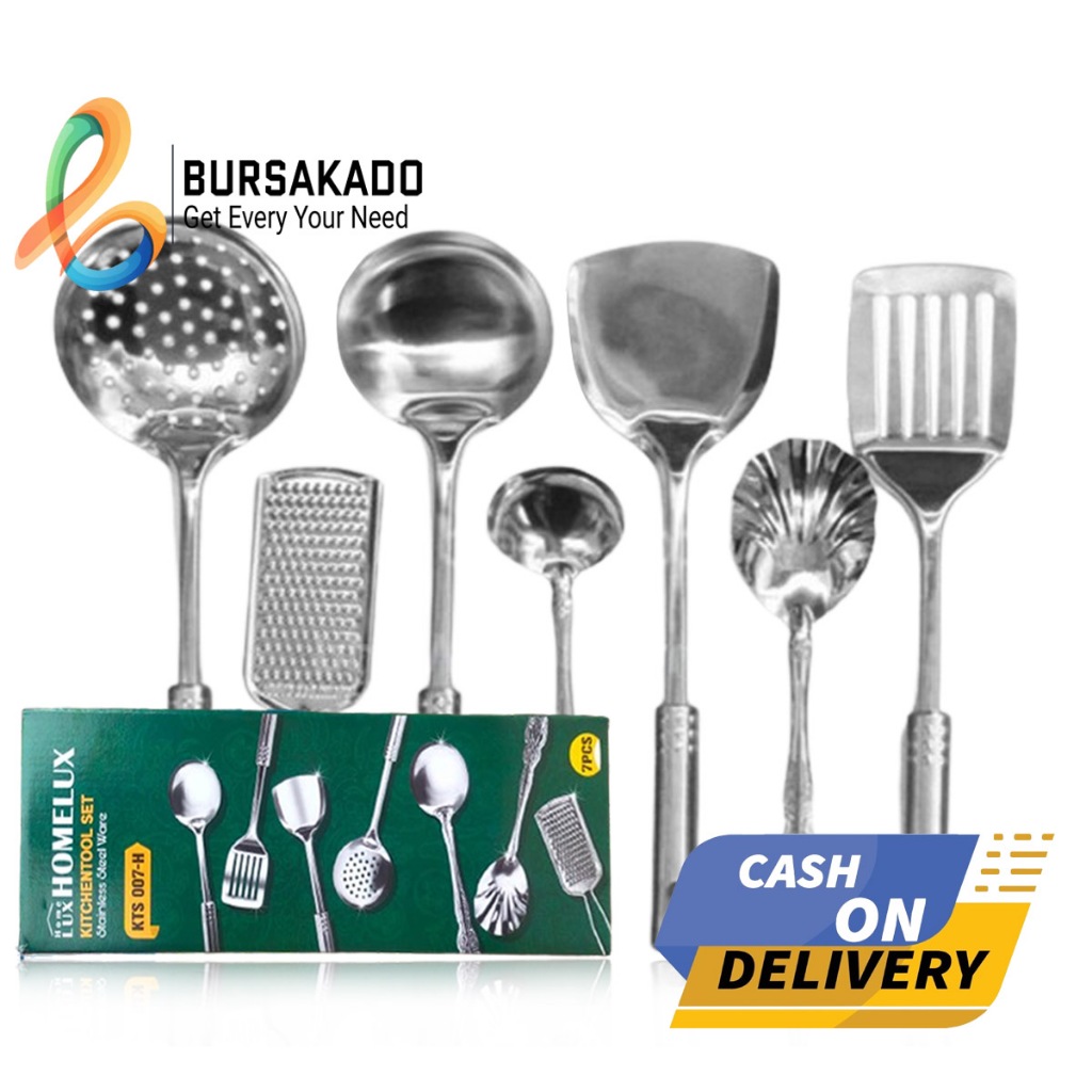 Jual Spatula Stainless Set Isi 7 PCS / Spatula Stainless Steel / Sodet ...