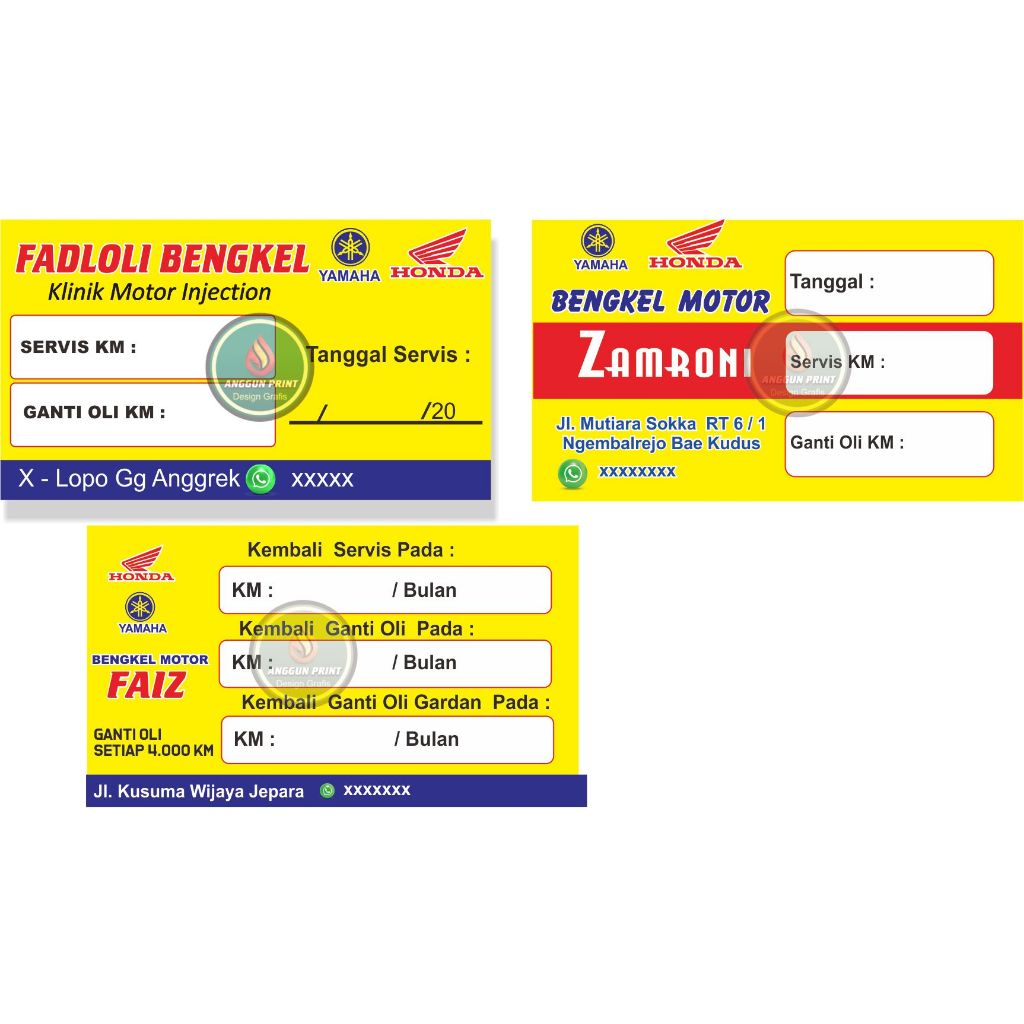 Jual stiker label service motoR | Shopee Indonesia