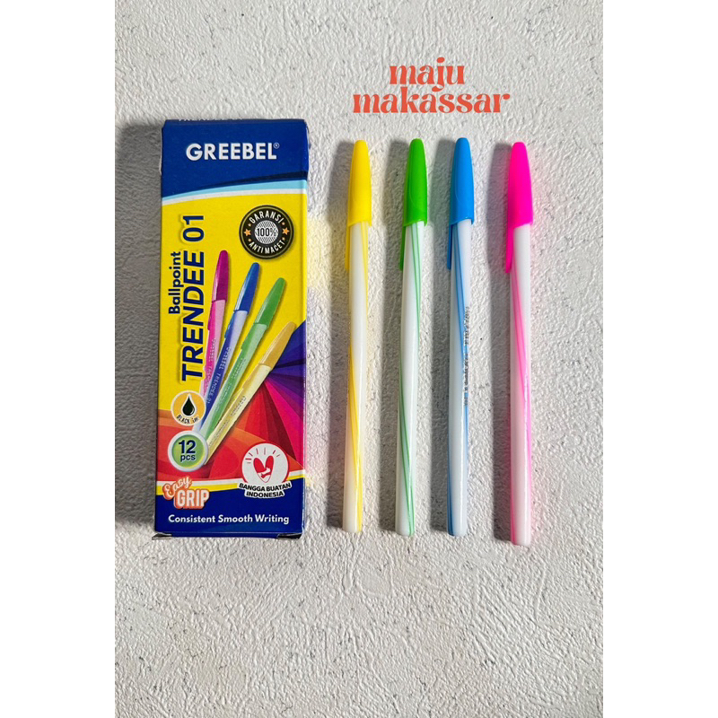 Jual Pulpen GREEBEL TRENDEE 01 Hitam (Lusin/12 PCS) | Shopee Indonesia
