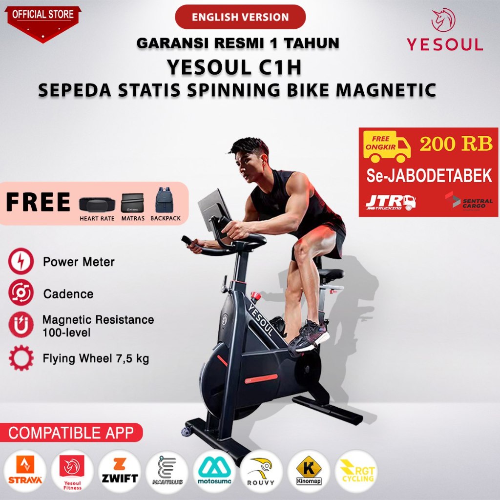 Jual Yesoul C1H Sepeda Statis Spinning Bike Magnetic | Shopee Indonesia