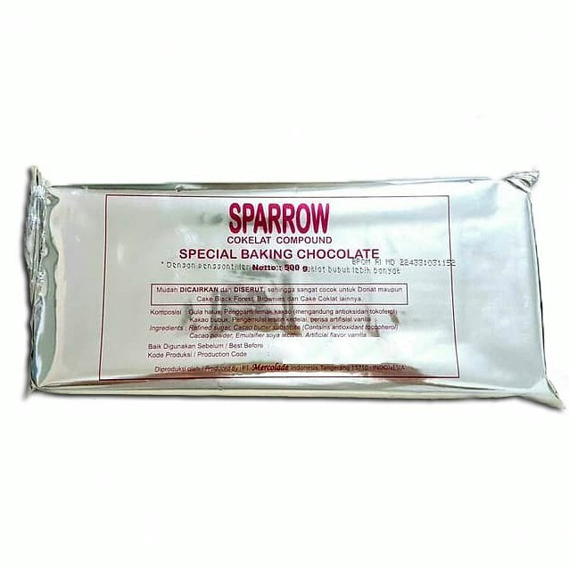 Jual SPARROW Baking Chocolate 500gram | Shopee Indonesia