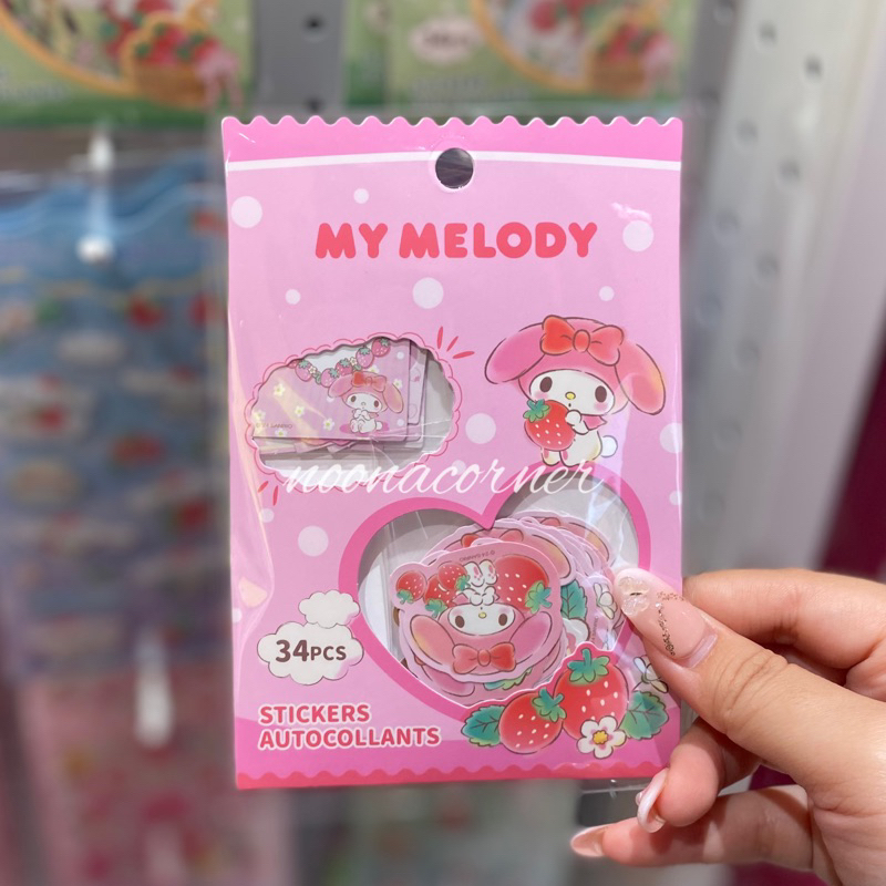 Jual Miniso x Sanrio - Stickers AutoCollants 2D / Stiker Lucu 3D Sanrio ...