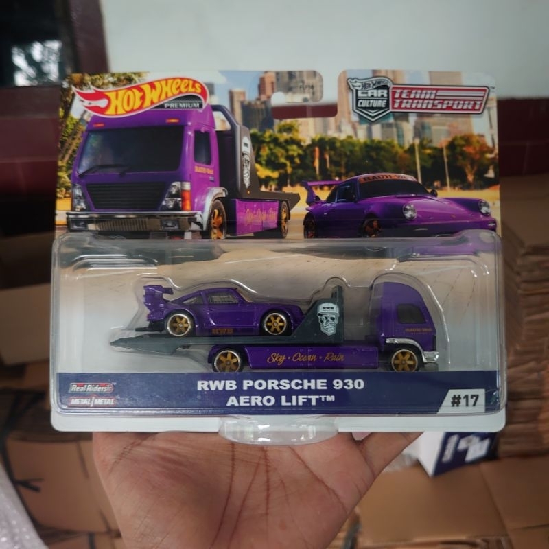 Jual Hot Wheels Team Transport Porsche RWB Free Protektor | Shopee ...