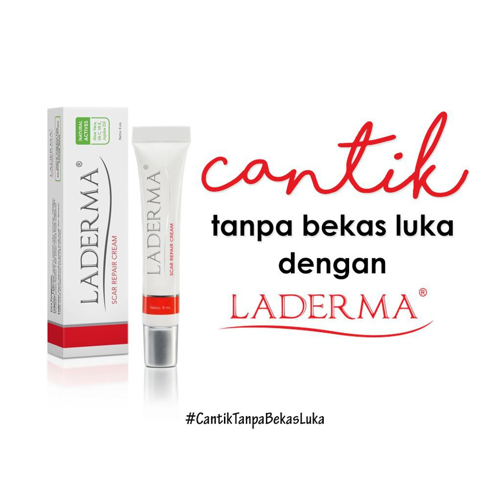 Jual LADERMA Scar Repair Cream 8ML - Gel Bekas Luka Cream Perawatan ...