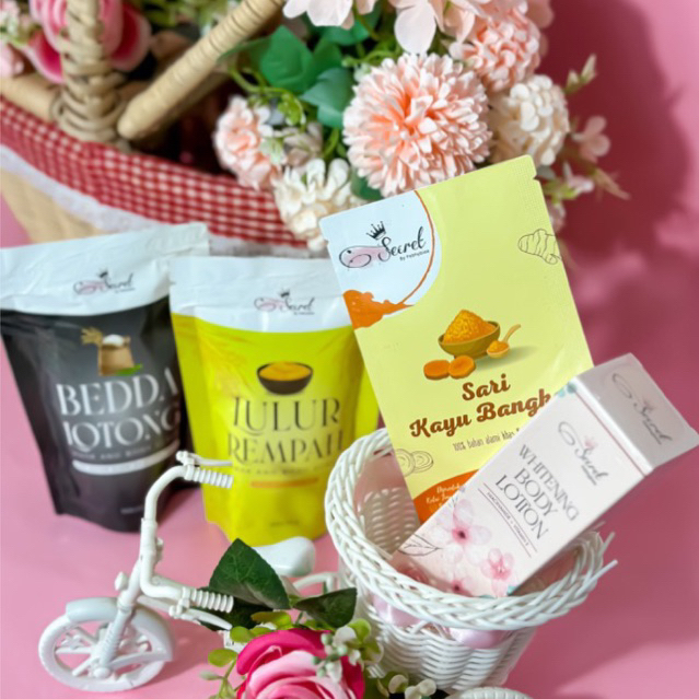 Jual Paket lulur viral /bedak Lotong dan lulur rempah bubuk Secret by ...