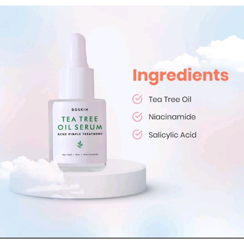 Jual SERUM JERAWAT TEA TREE BG SKIN VIRAL | Shopee Indonesia