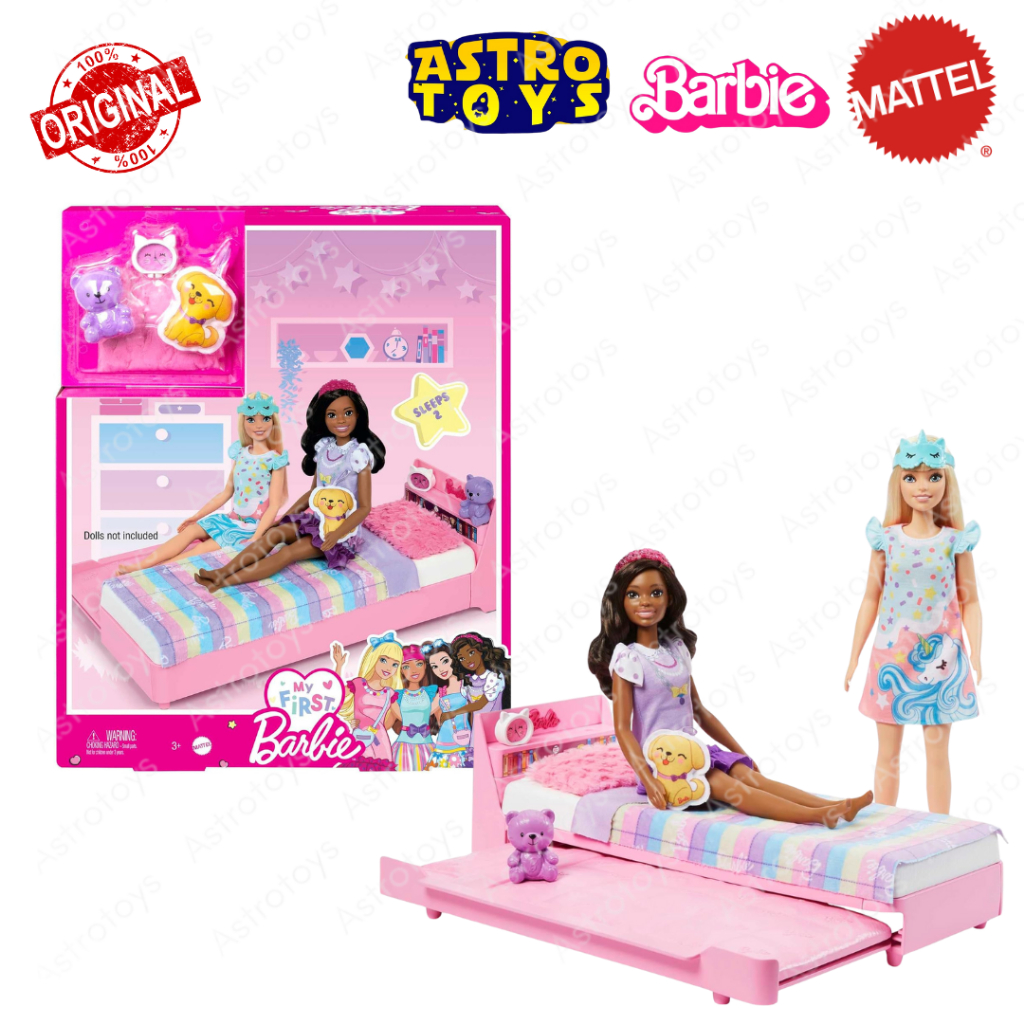 Jual My First Barbie Furniture Bedroom set Original Mattel - Mainan ...
