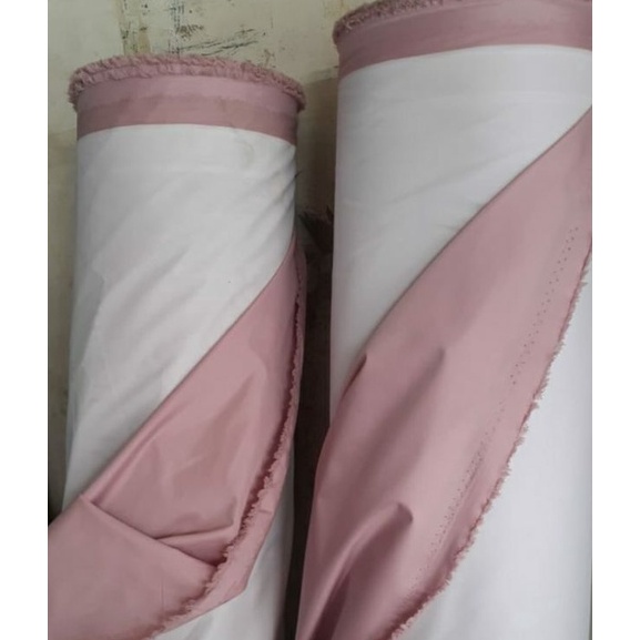 Jual Kualitas Terbaik taslan balon korea milky dusty pink waterproof ...