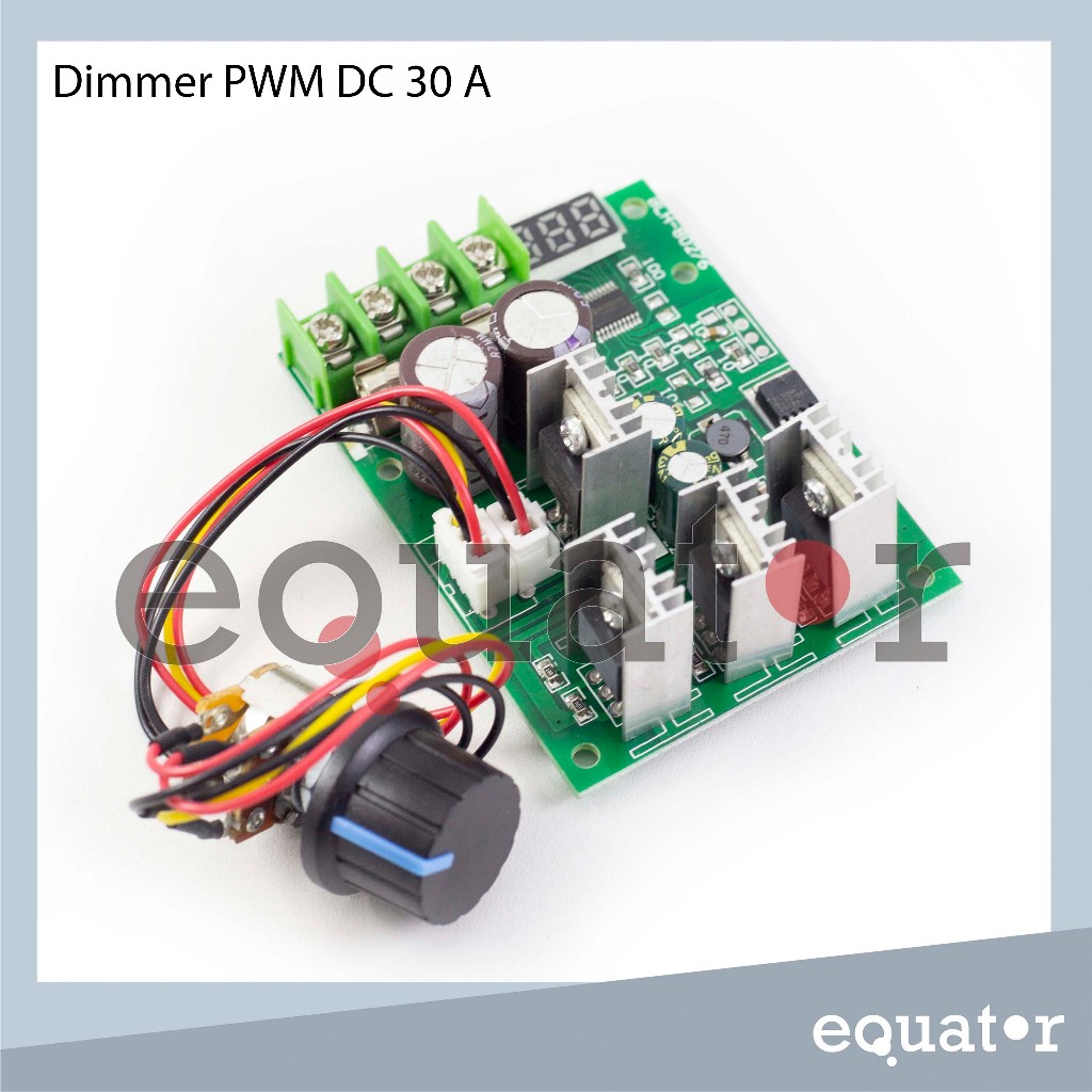 Jual Module Dimmer Power Speed Control Motor Regulator PWM DC 30A 6V ...