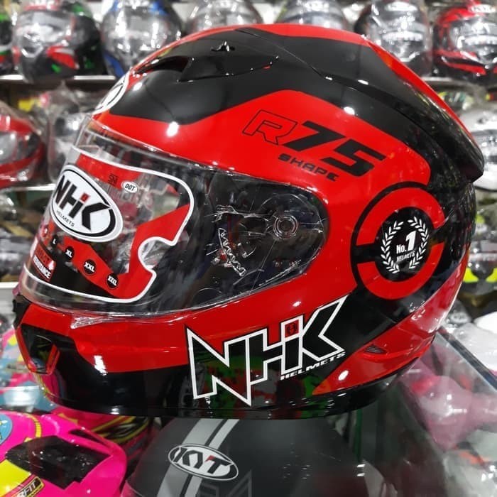 Jual HELM NHK GP 1000 MOTIF R75 RED BLACK / NHK GP1000 ORIGINAL ...