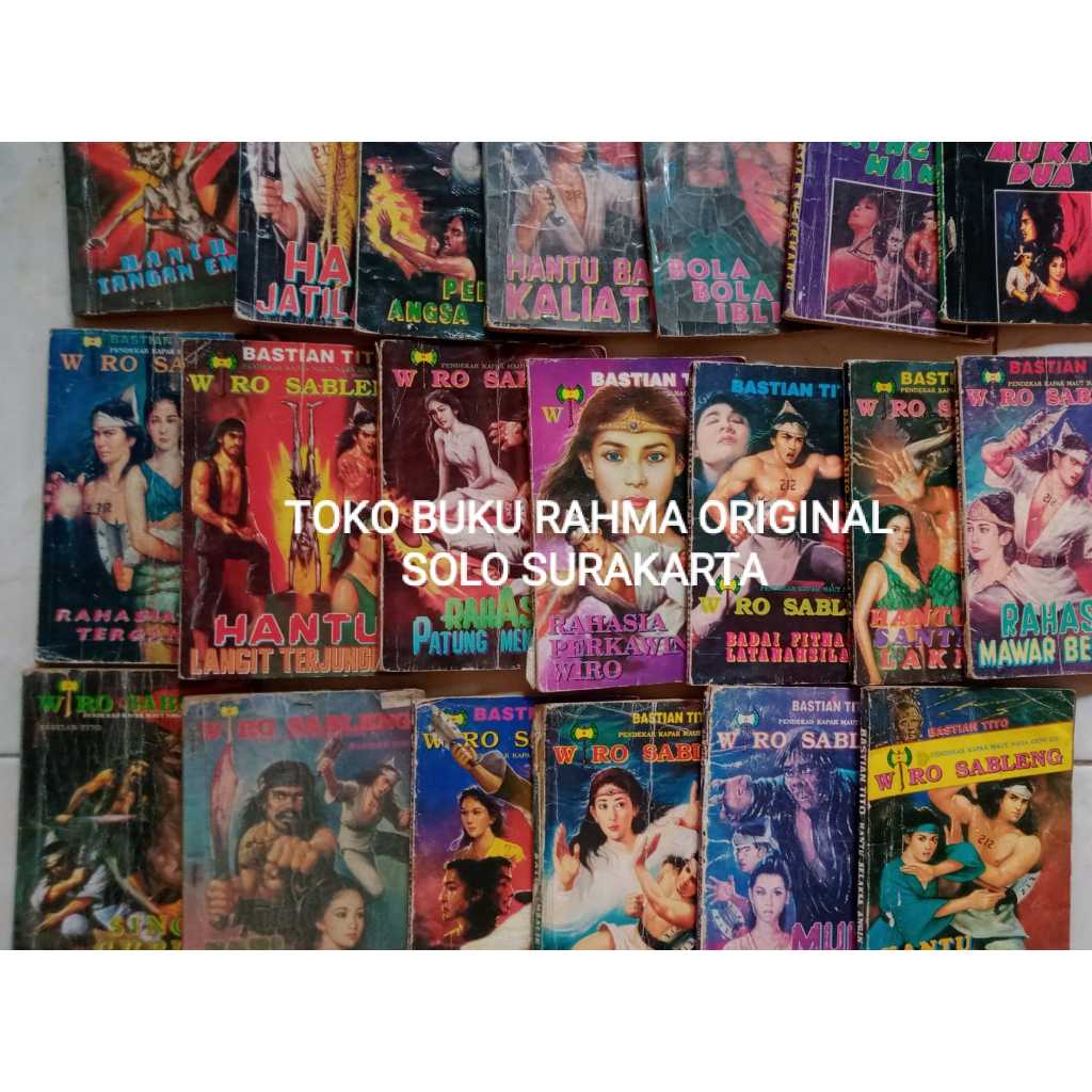 Jual Novel Cerita Silat Cersil Wiro Sableng Kelompok 3 Berbagai Judul Pengarang Bastian Tito 