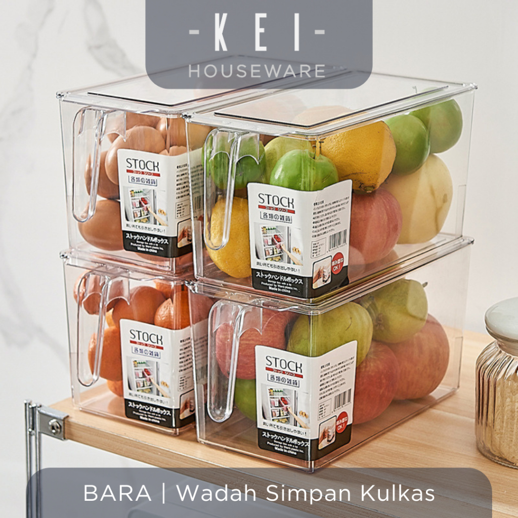 Jual 【KEI】BARA Organiser Simpan Makanan Minimalis Organizer Buah Kulkas ...