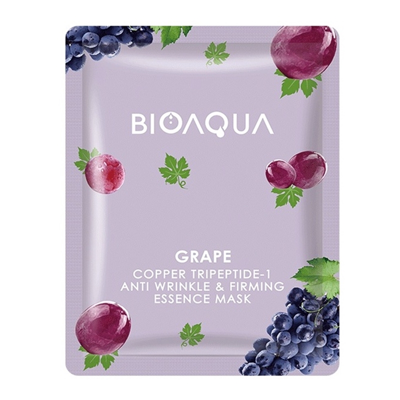 Jual BIOAQUA Sheet Mask Grape - Hydrating Essence Face Mask Brightening Moisturizing Skin Care ...