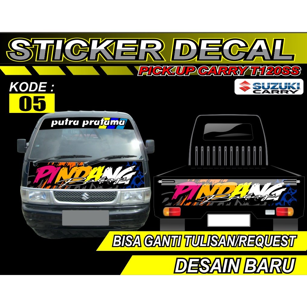Jual Stiker Decal Kabin depan dan belakang stiker decal Mobil Pick Up ... Jual Stiker Decal Kabin depan dan belakang stiker decal Mobil Pick Up ...
