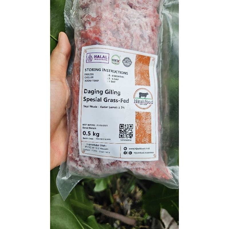 Jual Daging Giling Sapi Muda 500gr Grass-fed Free Range | Shopee Indonesia