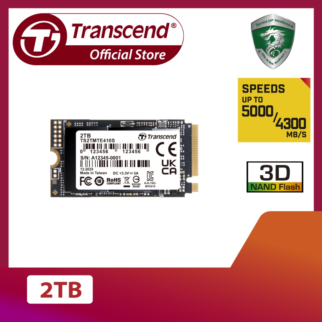 Jual Transcend SSD MTE410S M.2 2242 NVMe PCIe Gen4 x4 for Ultrabook ...