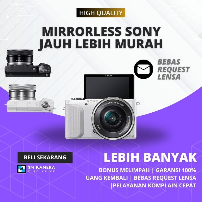 Jual MIRRORLESS SONY NEX 6 NEX 7 NEX 5T NEX 3N NEX 3 NEX 5N NEX F3 NEX C3 HEMAT BANYAK | Shopee ...