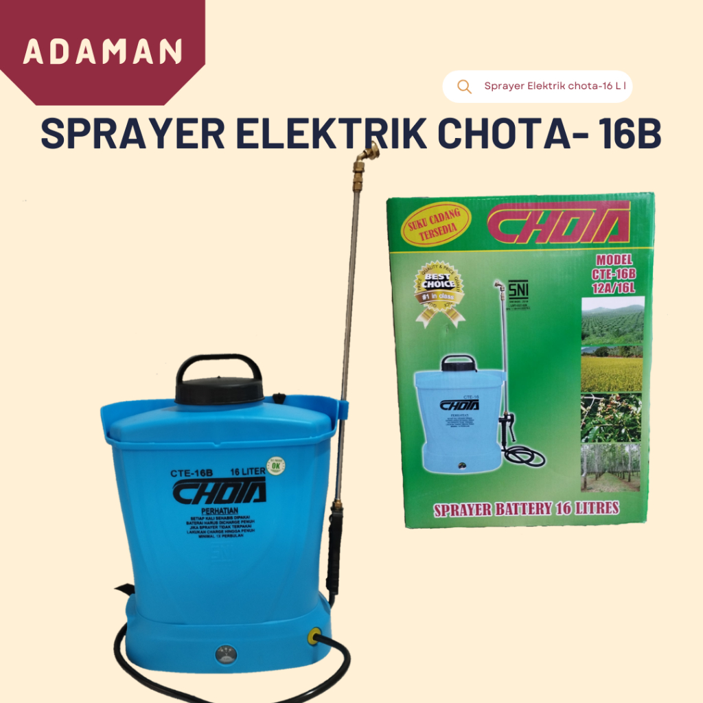 Jual Sprayer tanki semprot kep Elektrik semprotan tanaman CHOTA 16 ...