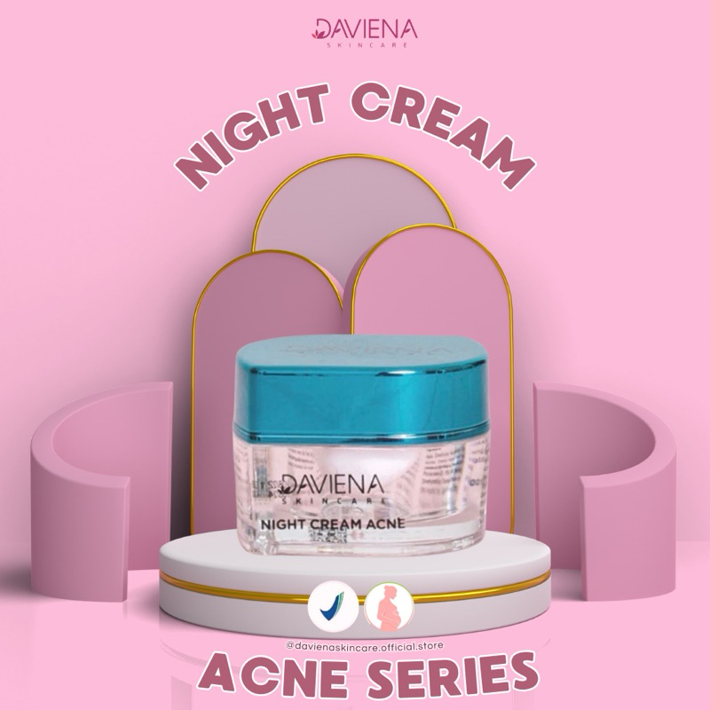 Jual NIGHT CREAM ACNE | DAVIENA SKINCARE | Shopee Indonesia