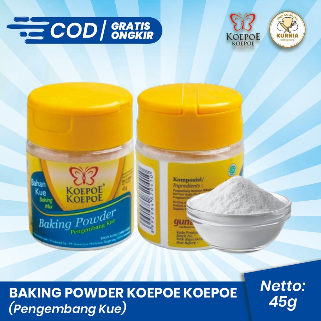Jual KOEPOE KOEPOE BAKING POWDER 45 GR | Shopee Indonesia