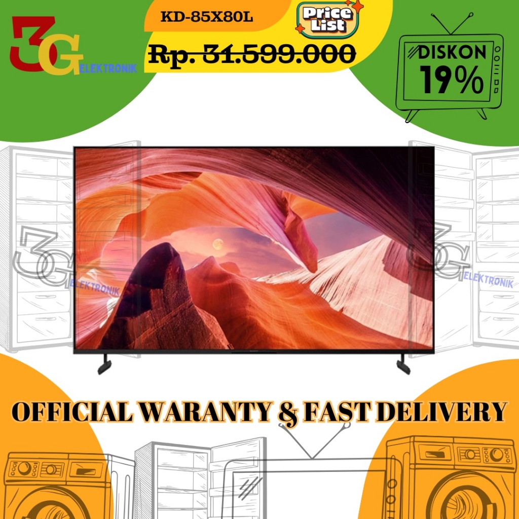 Jual SONY BRAVIA TV 85 Inch Ultra HD HDR KD-85X80L | Shopee Indonesia