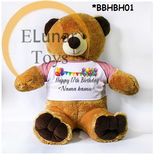 Jual Boneka Custom Nama Beruang Besar Ulang Tahun Custom Nama Kado ...