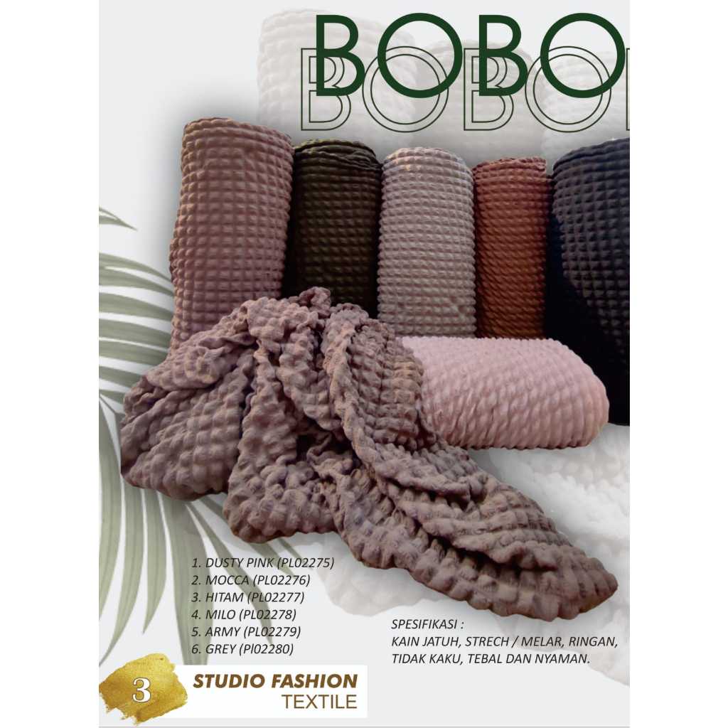 Jual Kain Bahan Boboho Embos Waffle | Shopee Indonesia