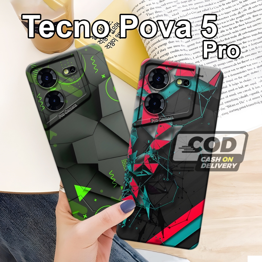 Jual Softcase Tecno Pova 5, Pova 5 Pro Terbaru Motif Abstrak Keren Case ...
