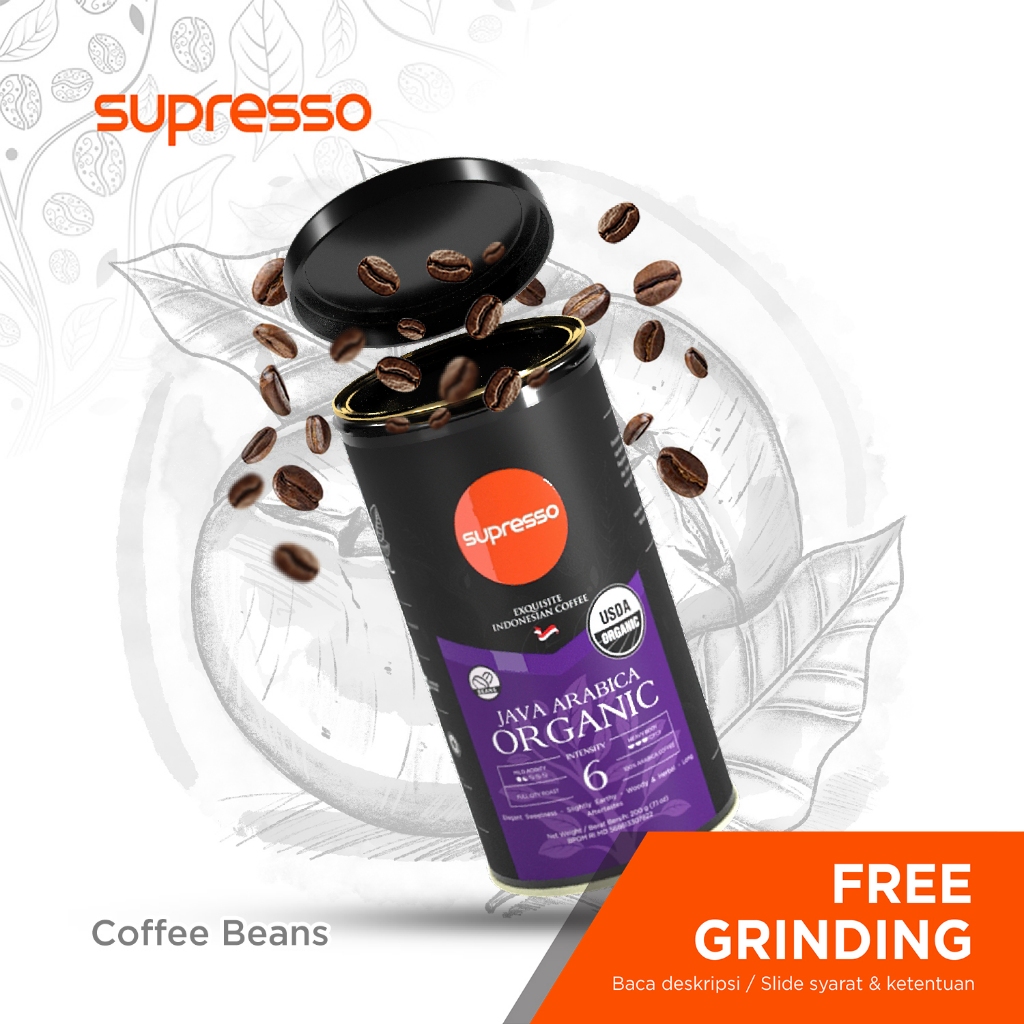 Jual Supresso Java Arabica Organic Coffee Beans | Shopee Indonesia