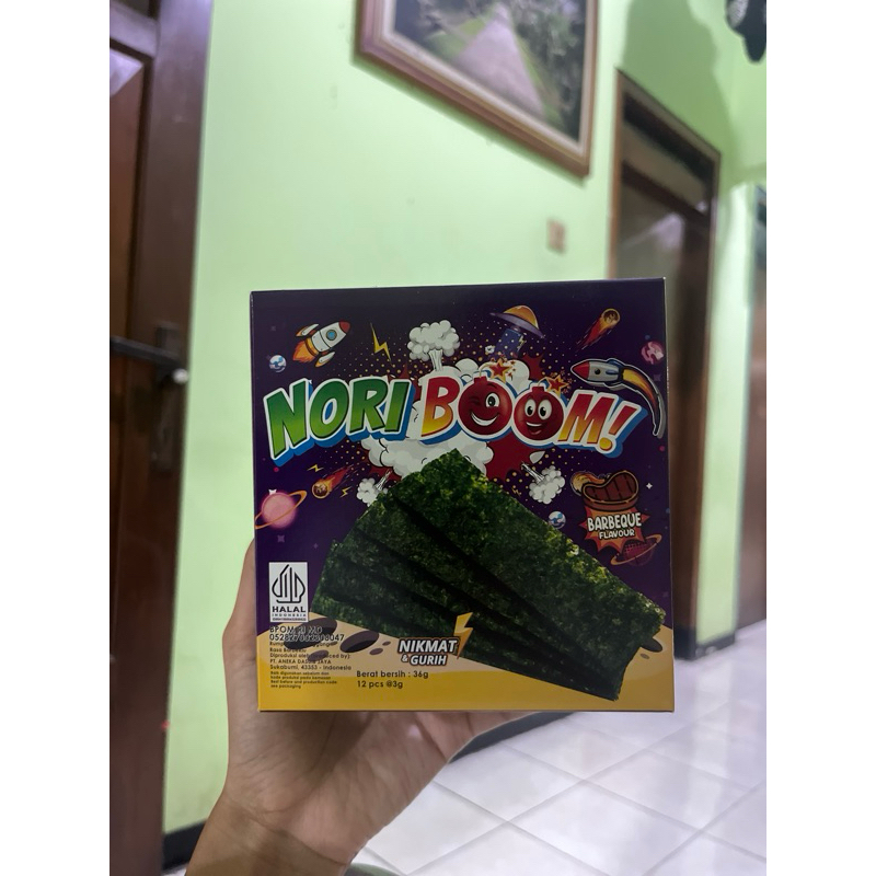 Jual NORI BOOM RUMPUT LAUT ISI 12pcs (1 box) | Shopee Indonesia