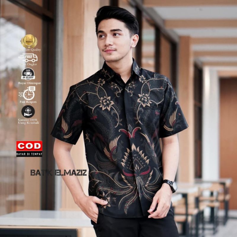 Jual President Batik Pria Lengan Pendek BATIK STARBOY PRIA Kode 008 ...
