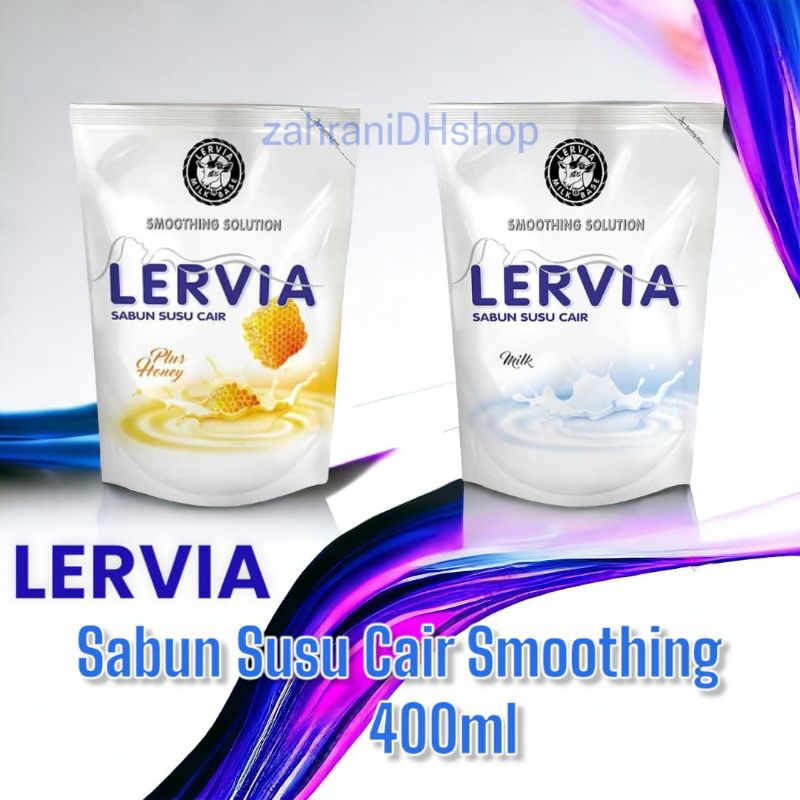 Jual LERVIA Sabun Susu Cair Smoothing 400 ml | Shopee Indonesia